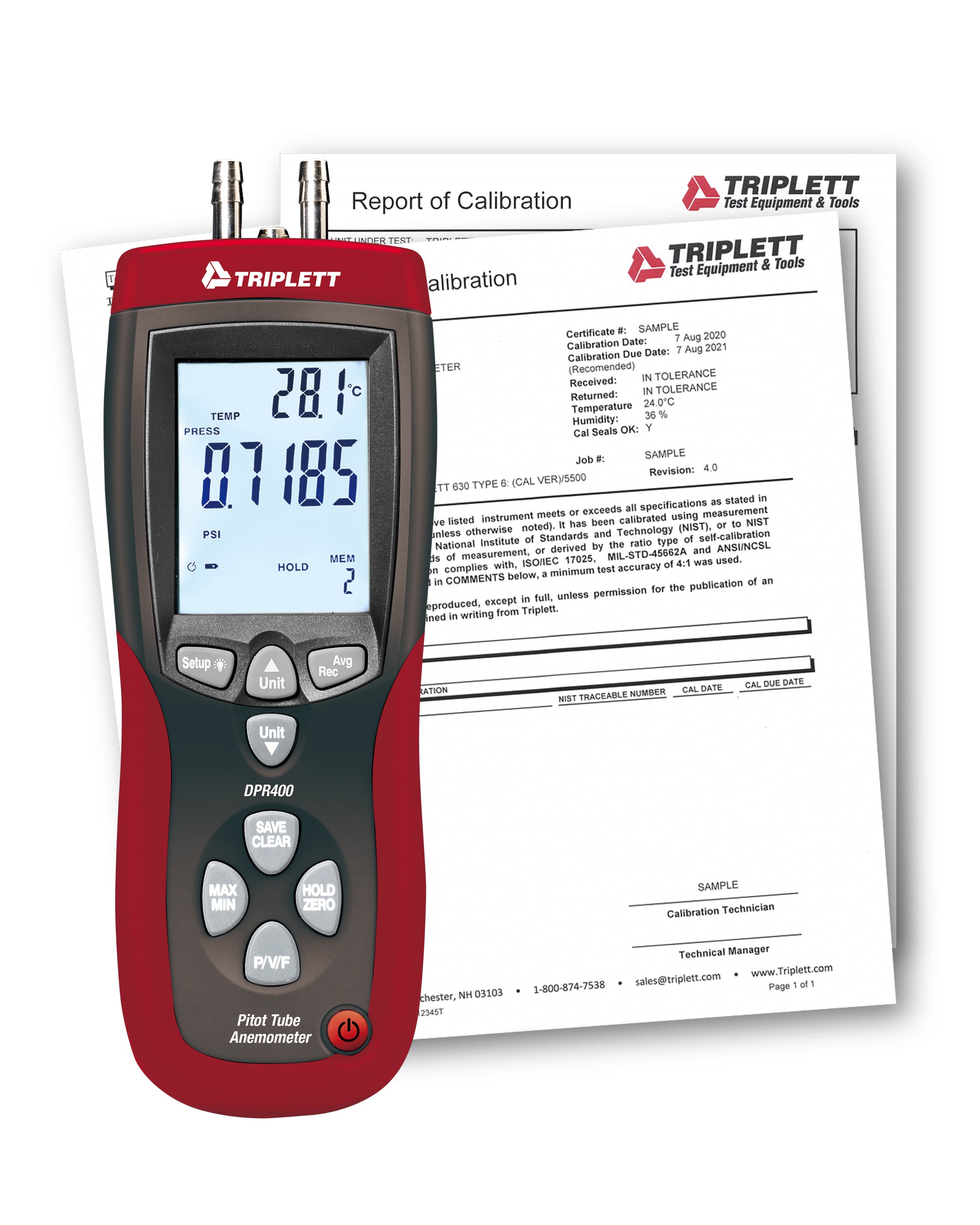 Differential Pressure, Airflow and Pitot Tube Meter - (DPR400 ...