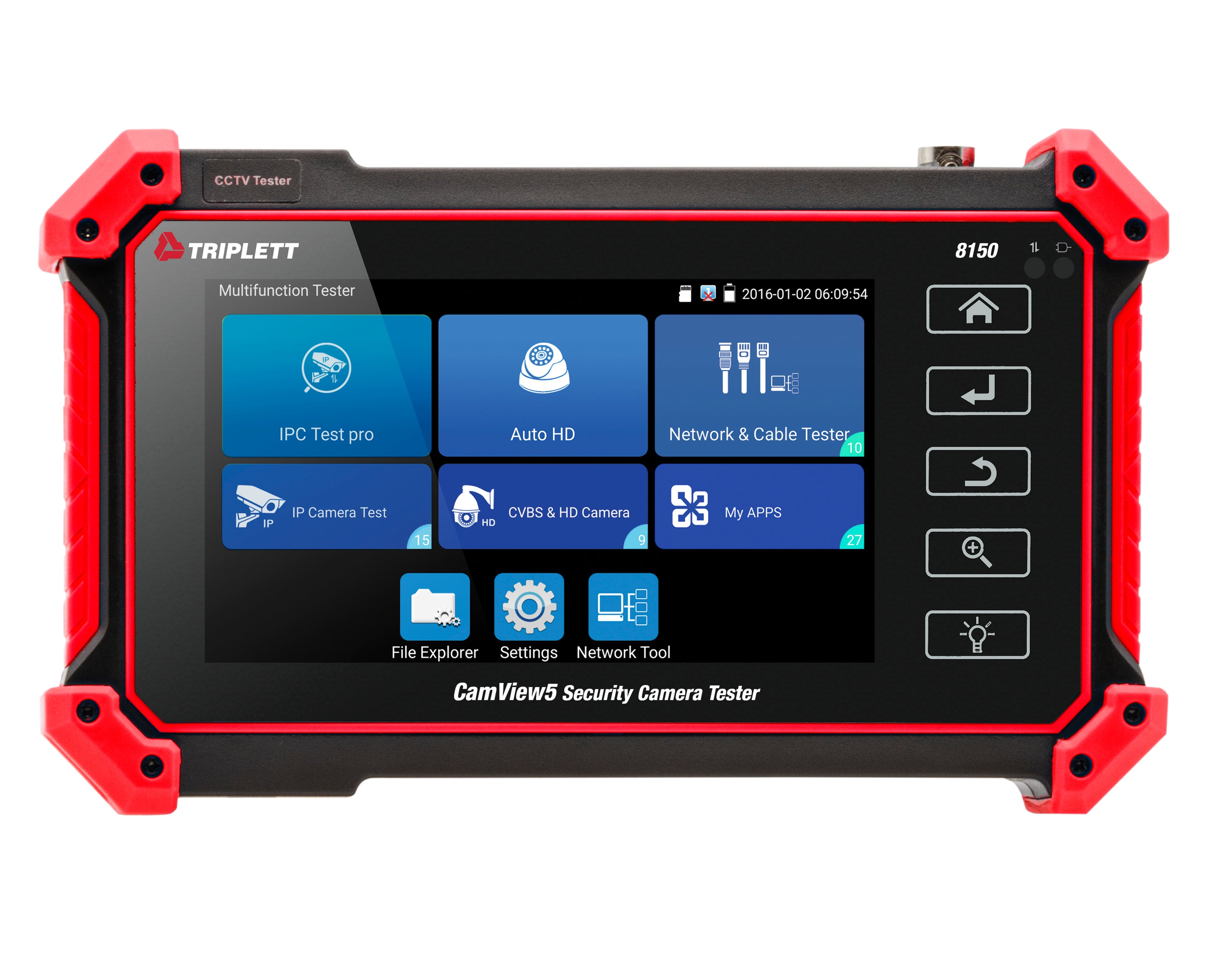 8150 CamView IP Pro 5" 8MP Security Camera Tester — Triplett Test ...