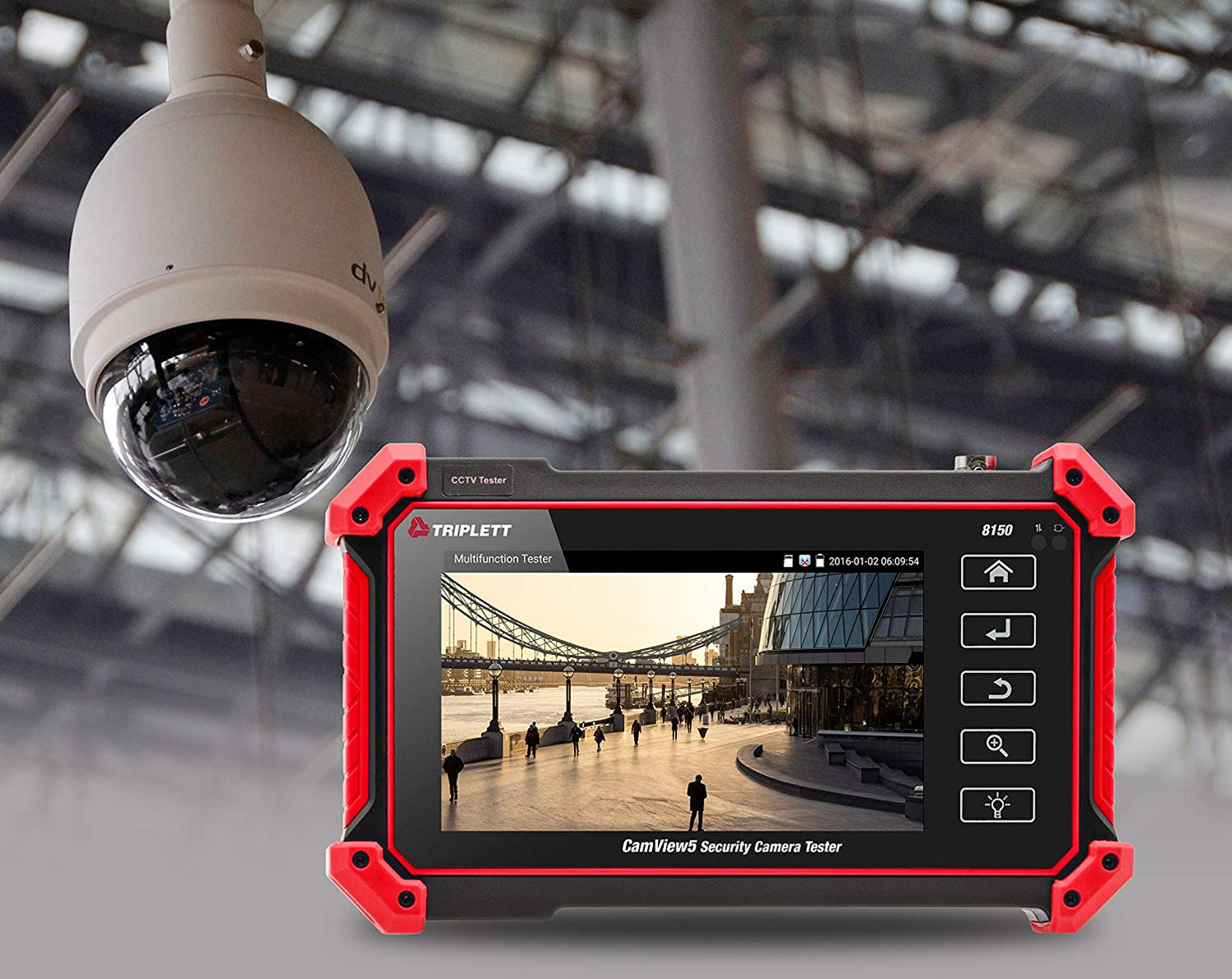 8150 CamView IP Pro 5" 8MP Security Camera Tester — Triplett Test ...