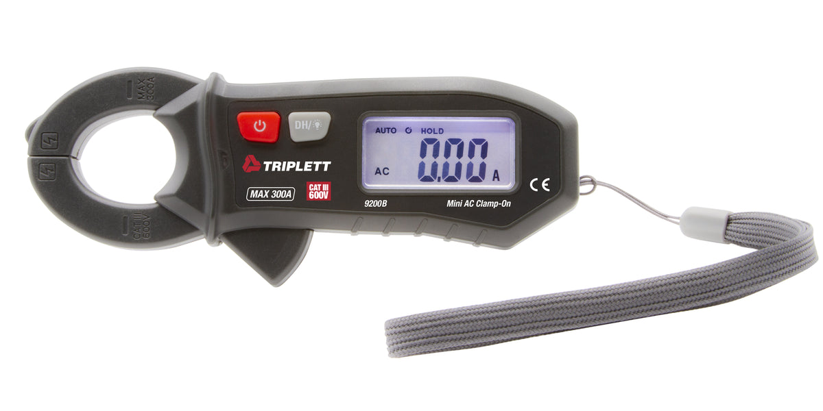 Miniature 300A AC Digital Clamp-On Meter | 3 3/4 Digit 4000 Count ...