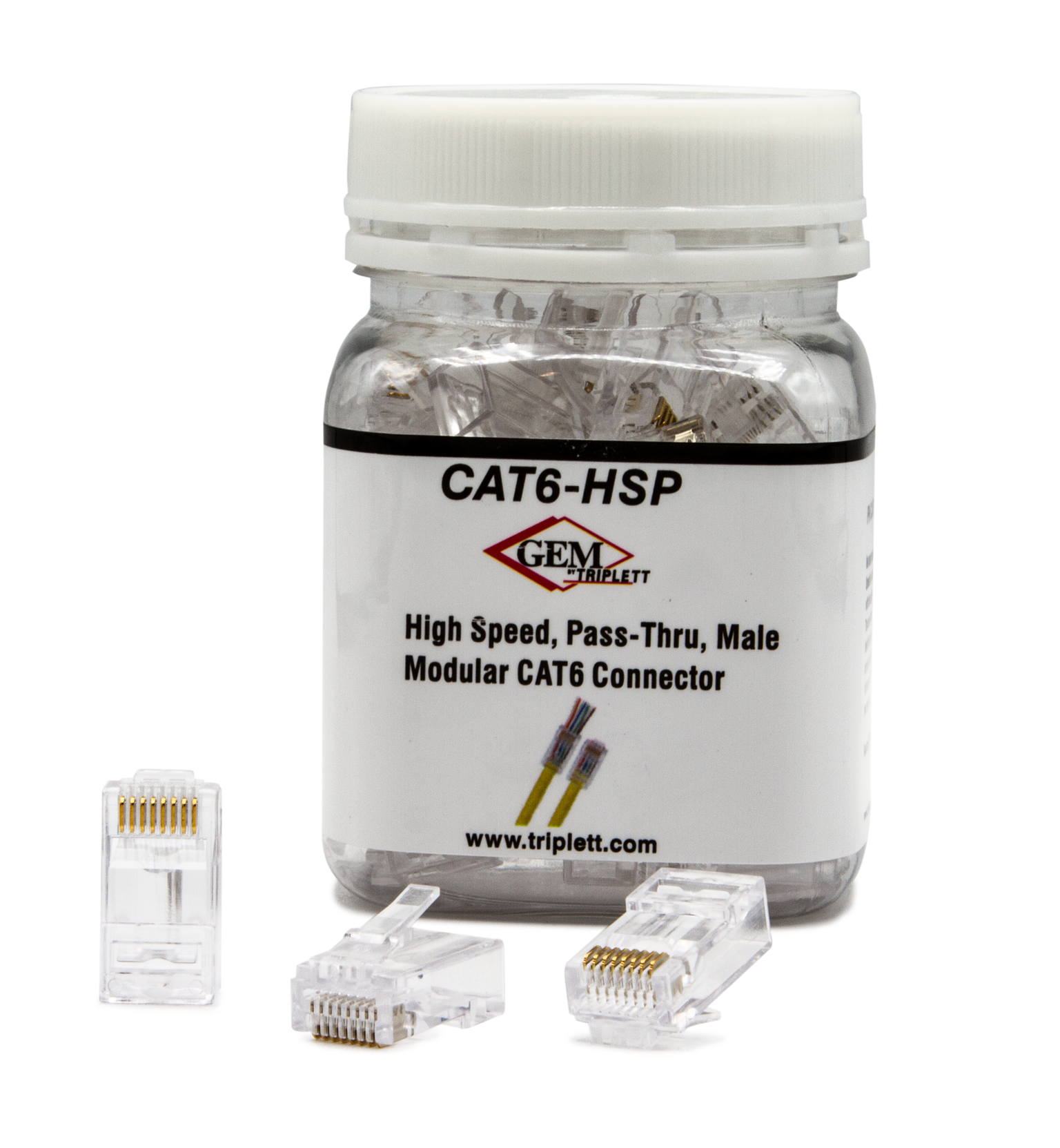 RJ45 CAT 5 & CAT6 Connectors | Network Cable Connectors — Triplett Test ...