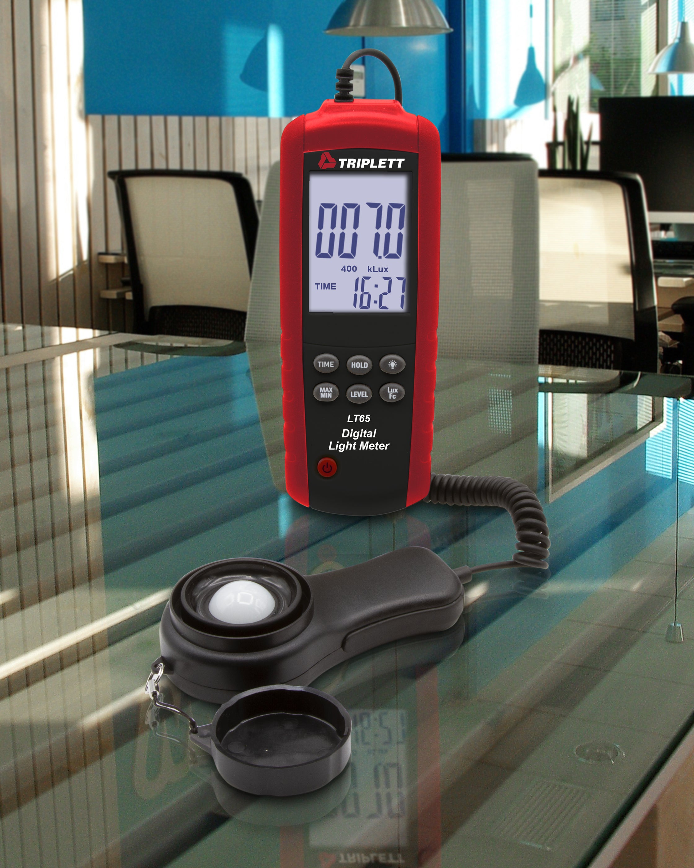 Digital Light Meter LUX to FC LT65 — Triplett Test Equipment & Tools