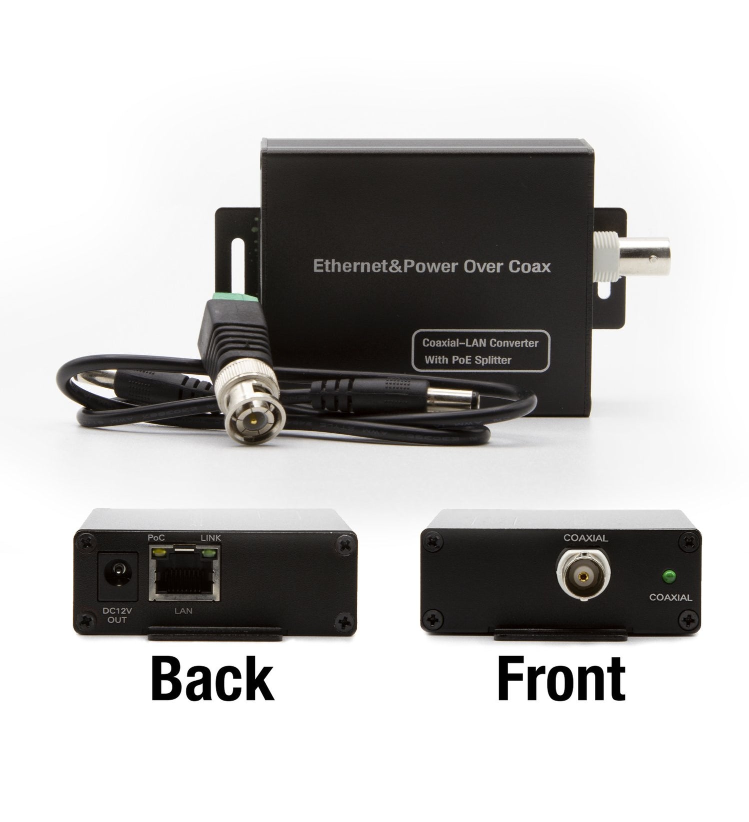 Power Over Coax Single Channel Transmitter POC-1TYNPOE — Triplett Test ...