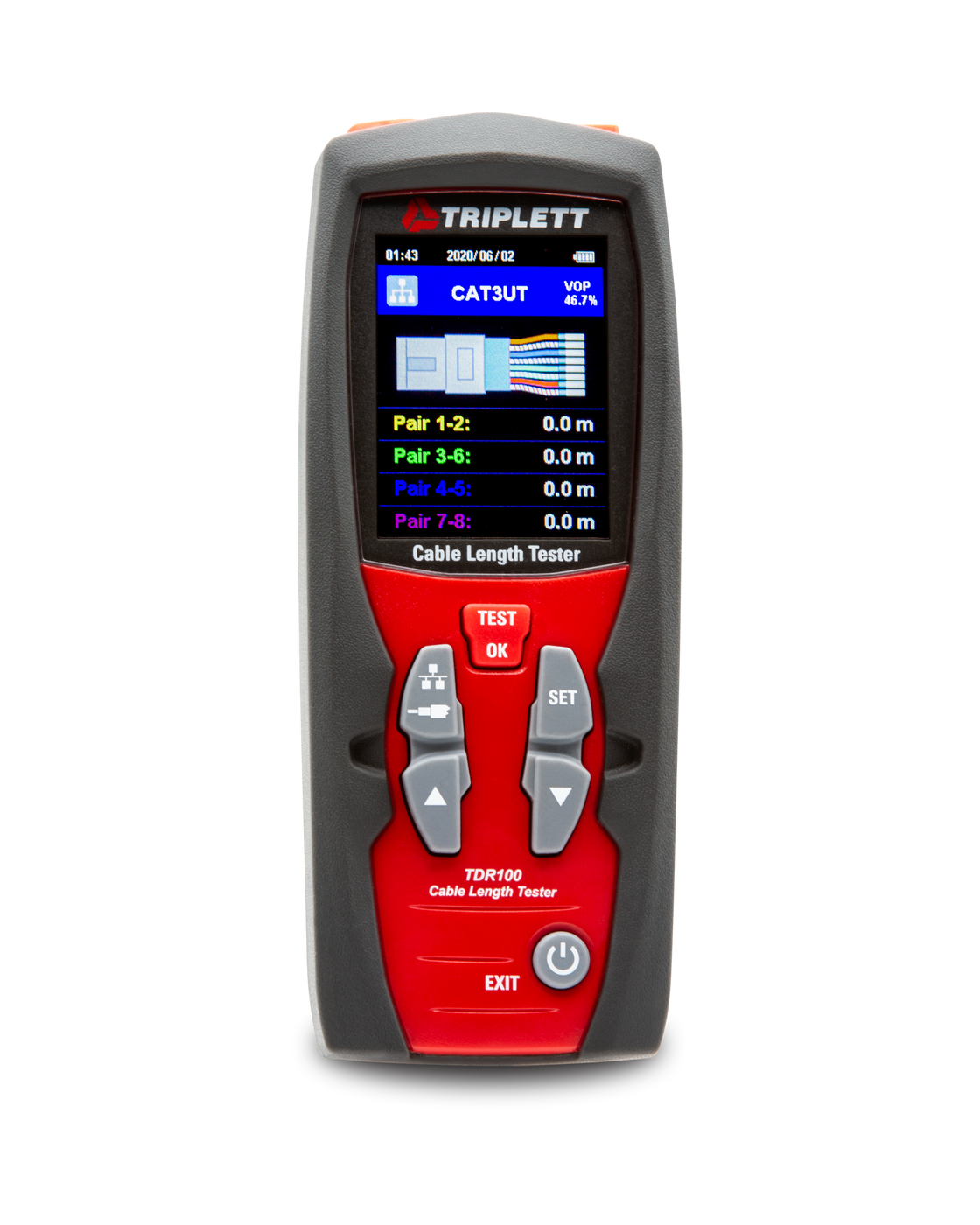 TDR100 TDR Cable Tester | Cable Length Tester — Triplett Test Equipment ...