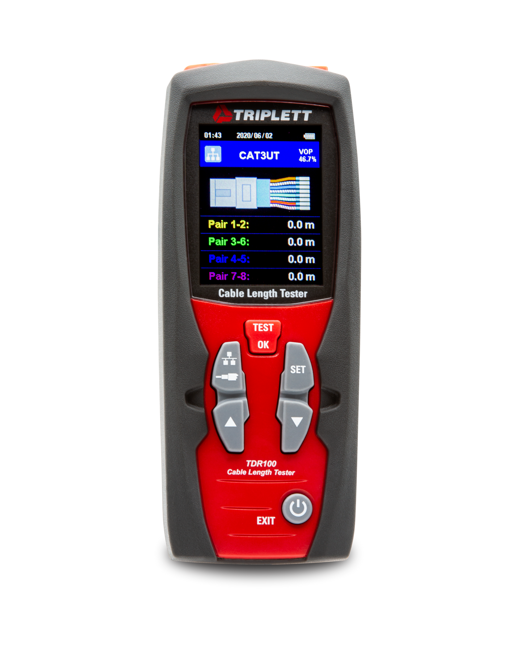 TDR100 TDR Cable Tester | Cable Length Tester — Triplett Test Equipment ...