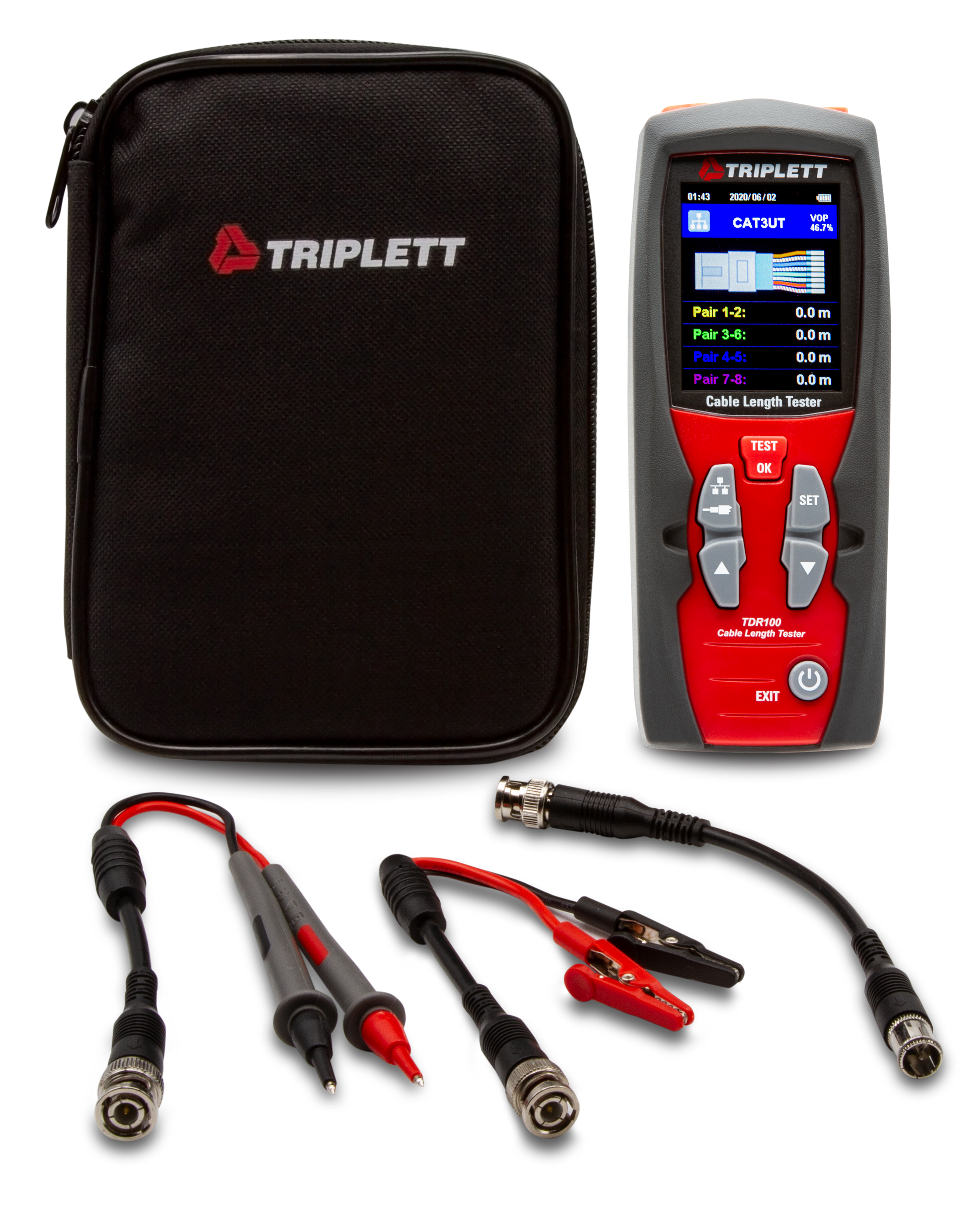 TDR100 TDR Cable Tester | Cable Length Tester — Triplett Test Equipment ...