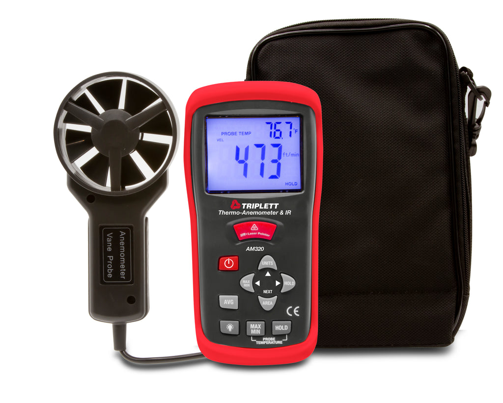 Pocket Thermo Anemometer | CFM/CMM Thermo-Anemometer — Triplett Test ...