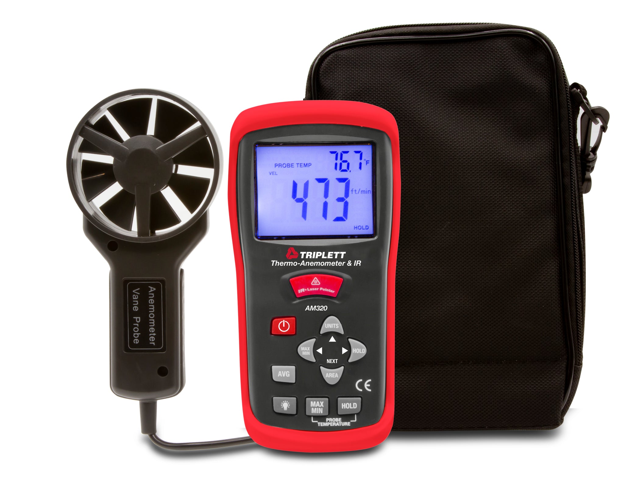 Pocket Thermo Anemometer | CFM/CMM Thermo-Anemometer — Triplett Test ...