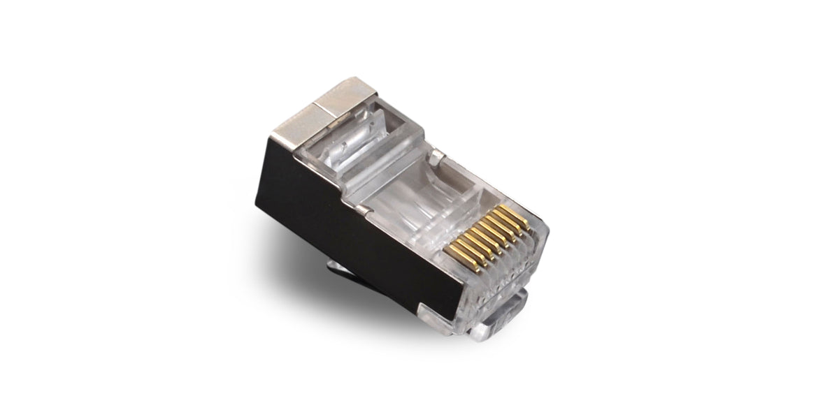 High Performance Modular CAT6 Shielded Connector - Male, 100PK (CAT6-H ...