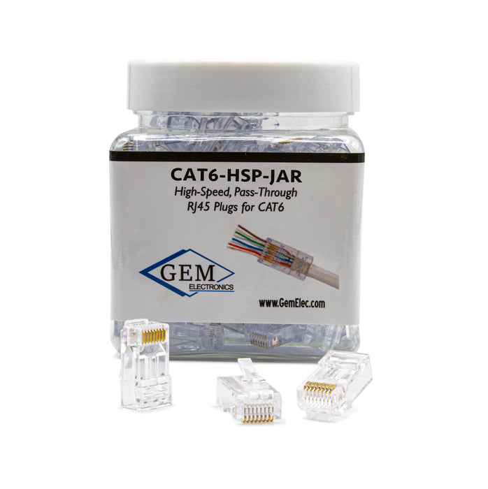 Positive Message Bracelet CAT6 Shielded RJ45 Connectors - 100-Pack High ...