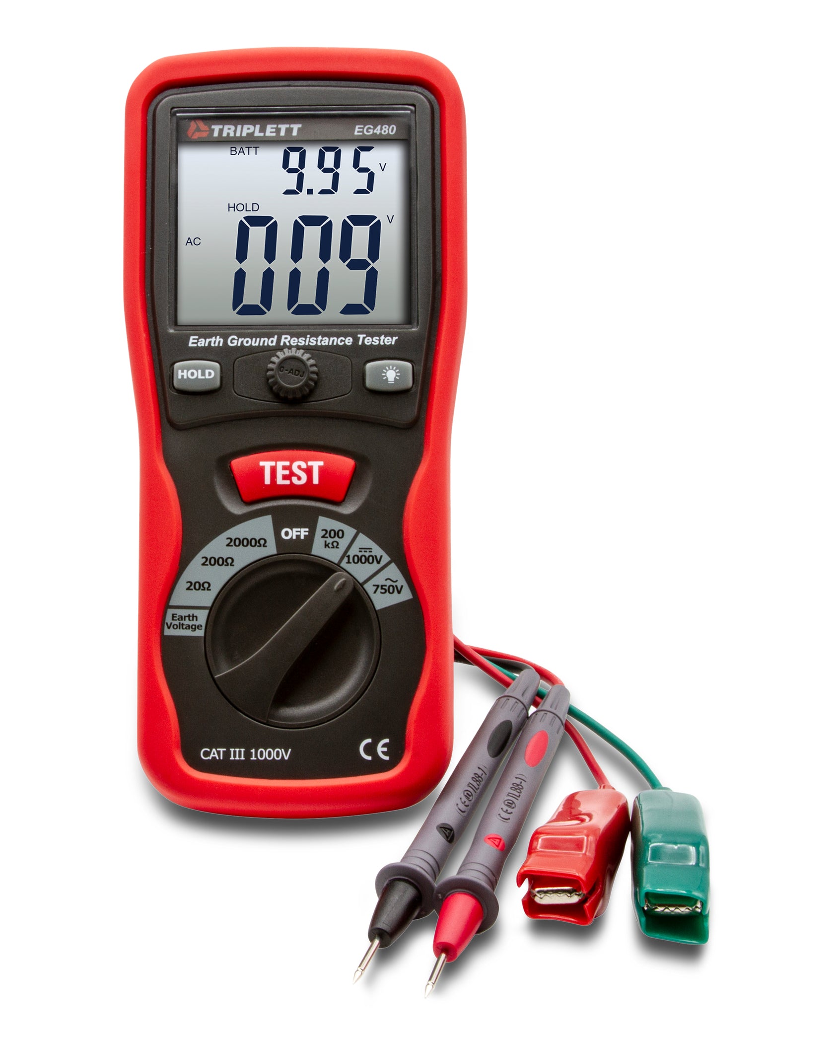 Earth Ground Resistance Testers EG480 — Triplett Test Equipment & Tools