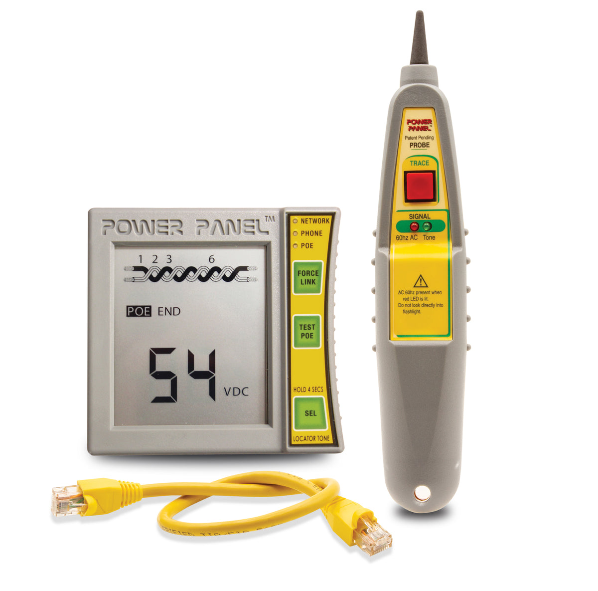 Power Panel CAT 5/6 Digital Volt Meter with Tracer Probe (POE1000ILT ...